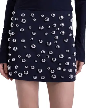 KATE BARTON Bubble Studded Mini Skirt