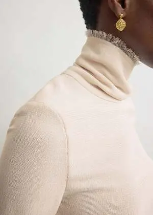 TOTEME Frayed-edge Slim Top