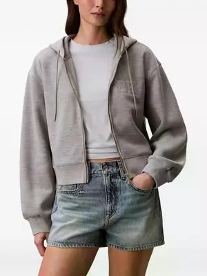 Calvin Klein Zip-up Cropped Hoodie