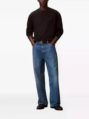 Calvin Klein Logo-patch Crew-neck Sweater