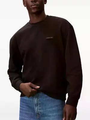 Calvin Klein Logo-patch Crew-neck Sweater
