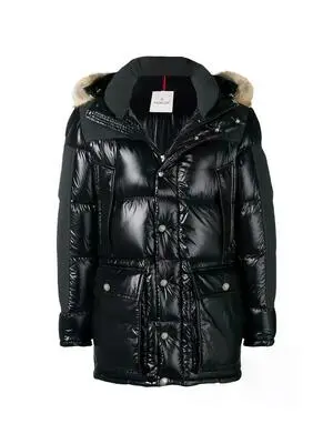Moncler Hooded Puffer Jacket - Black
