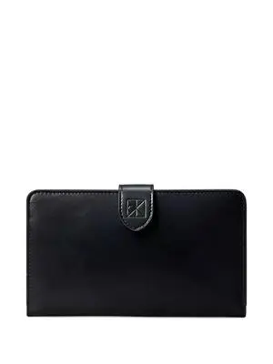 Calvin Klein Leather Passport Wallet - Black