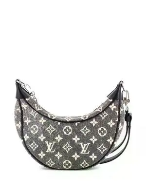LOUIS VUITTON Loop Handbag Monogram Jacquard Denim - Black