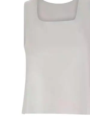 RRD Square-neck Sleeveless Top - White