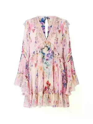 Camilla Floral-pattern Mini Dress