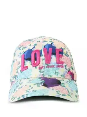 Kurt Geiger Floral Baseball Cap - Neutrals