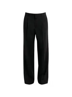 SUNFLOWER Wide Pleated Wool Trousers