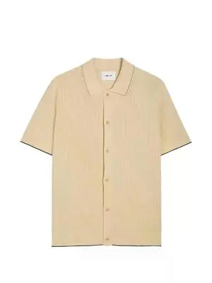 Nn07 Short-sleeve Knitted Cardigan - Neutrals