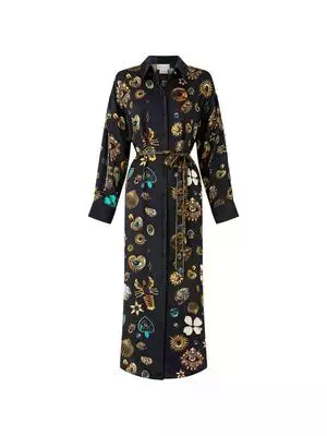 Camilla Button Detail Maxi Dress