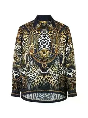 Camilla Printed Shirt - Black
