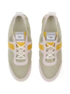 Chloé Logo-detail Sneakers - Neutrals