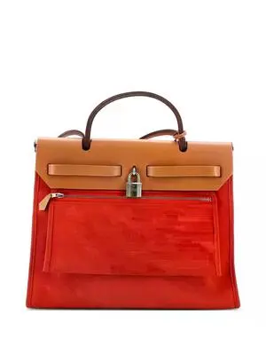 Hermès Herbag Zip 31 Shoulder Bag Leather And Toile