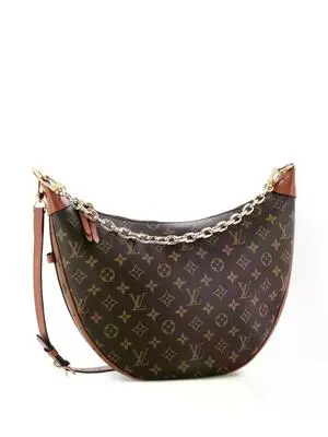 LOUIS VUITTON Loop Reverse Monogram Canvas Hobo Bag - Brown