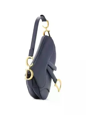 Dior Saddle Handbag Leather Mini Shoulder Bag - Blue