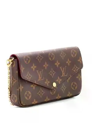 LOUIS VUITTON Felicie Pochette Monogram Canvas - Brown