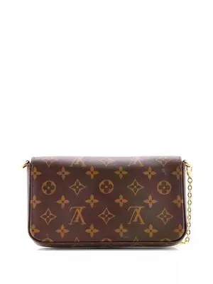 LOUIS VUITTON Felicie Pochette Monogram Canvas - Brown