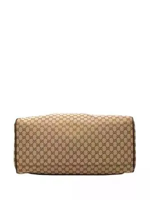 Gucci Gg Canvas Web Travel Bag - Brown