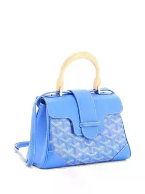 Goyard Saigon Top Handle Mini Shoulder Bag - Blue