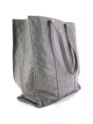 Prada Medium Nappa Antique Tote Bag - Grey
