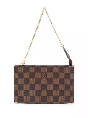 LOUIS VUITTON 1998 Damier Ebene Marais Bucket Pouch