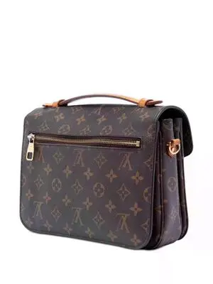 LOUIS VUITTON 2015 Monogram Pochette Metis Satchel - Brown