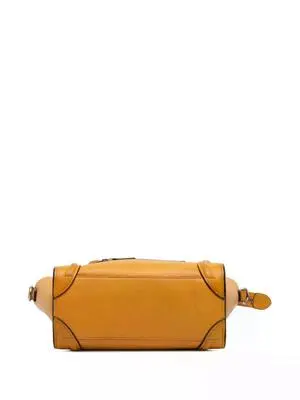 Celine 2014 Nano Leather Luggage Tote Satchel - Yellow