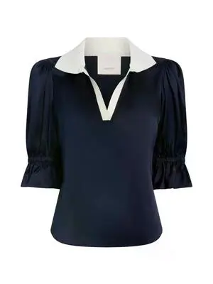 Cinq À Sept Freida Ruffled V-neck Blouse