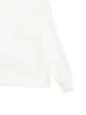 NUDE Chest-pocket Sheer Blouse