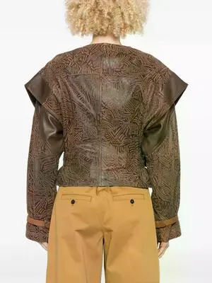 Isabel Marant Étoile Erine Patterned Belted Jacket