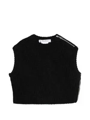 Max Mara Ribbed Zip Top