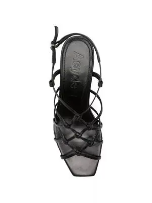 AeydĒ Acacia Nappa Leather Heel Sandals