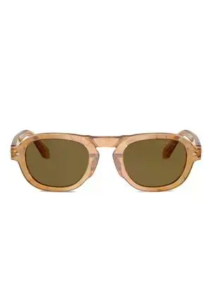 Giorgio Armani Round Frame Sunglasses - Brown