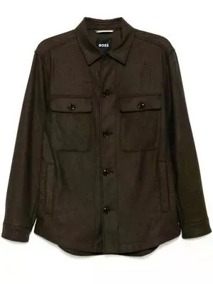 BOSS Shirt Jacket - Brown