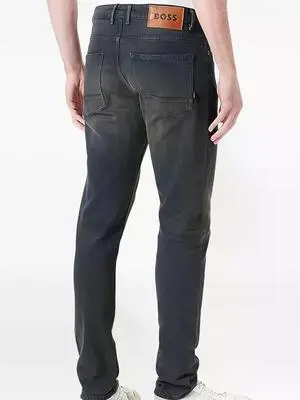 BOSS Delano Bc-c Jeans With Logo Patch - Grey