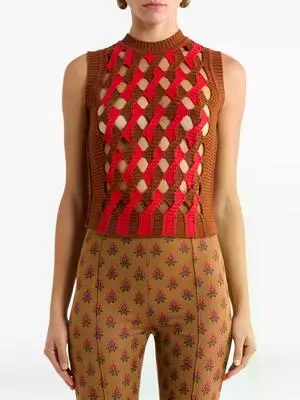 Etro Openwork Knit Vest