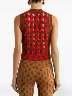 Etro Openwork Knit Vest