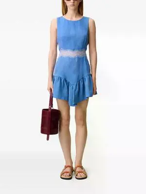 Claudie Pierlot Lace Ruffle Mini Dress