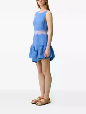 Claudie Pierlot Lace Ruffle Mini Dress