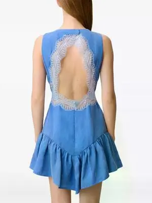 Claudie Pierlot Lace Ruffle Mini Dress