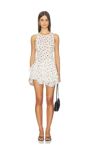 Free People Raven Printed Mini Dress