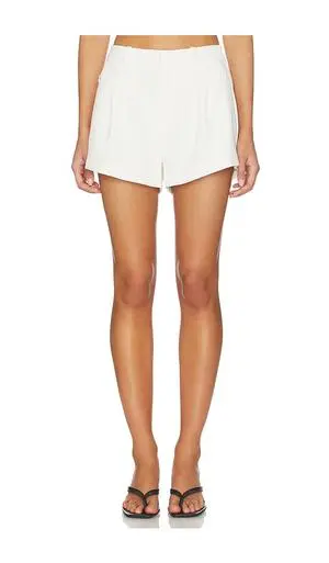 Good American Luxe Suiting Trouser Shorts - Soft Shell