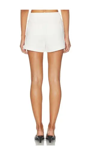 Good American Luxe Suiting Trouser Shorts - Soft Shell