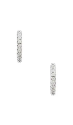 Shashi Micro Pave Huggie Earrings