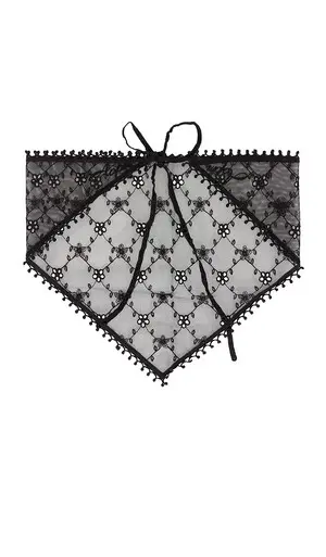 LOVERS AND FRIENDS Josefina Triangle Scarf - Black