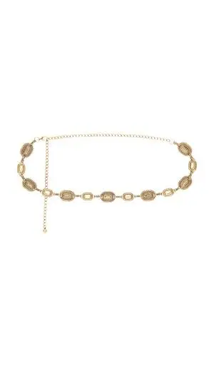 LOVERS AND FRIENDS Antonila Metallic Belt - Gold