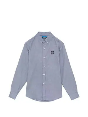 AGNES B. Logo-patched Checked Shirt
