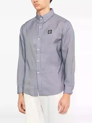 AGNES B. Logo-patched Checked Shirt