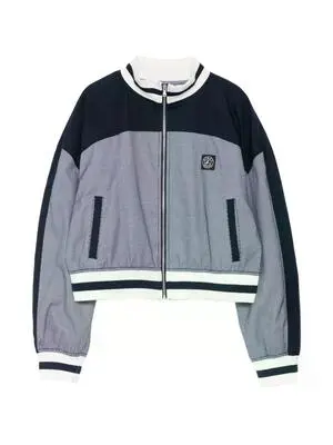 AGNES B. Checker Track Jacket
