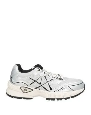 Armani Exchange Textile Fibers Low-top Sneakers - Silver